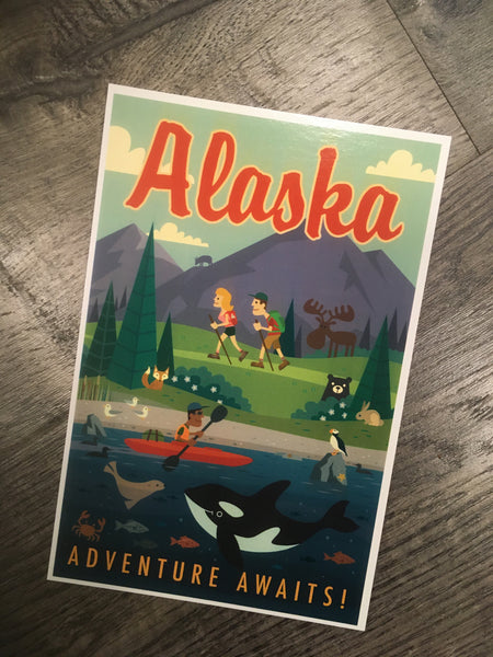 Adventure Awaits! postcard – THE LANCEWORKS